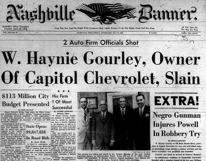 50 Years Ago: The Death of W. Haynie Gourley | Nashville Public Library